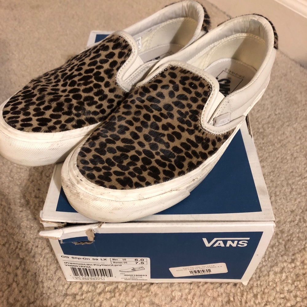 Vans Vault Og Slip Leopard Print - Gem
